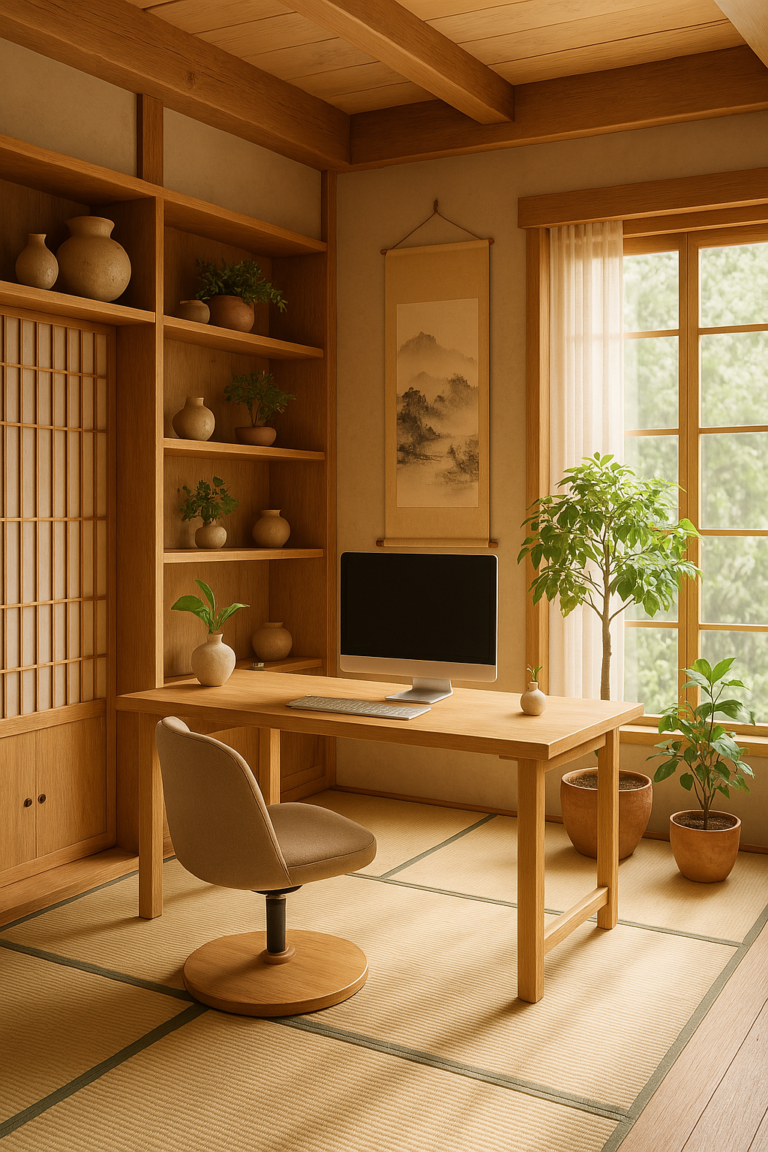 A Zen-Inspired Workspace | Room Craft AI