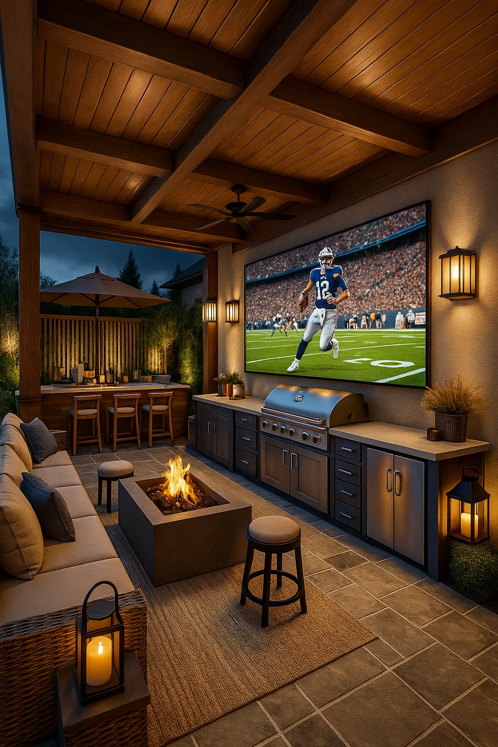 A Luxurious Outdoor Entertainment Lounge Design Breakdown